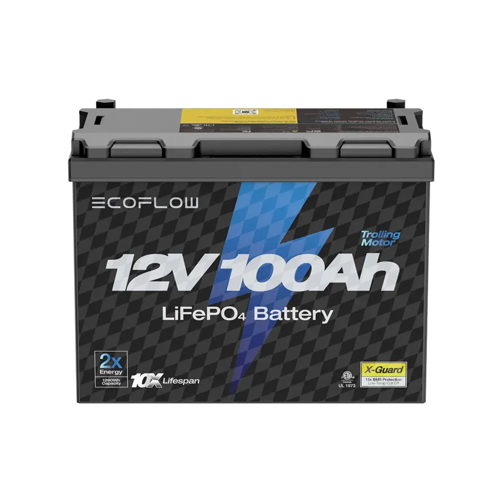 EcoFlow Lithium 12V 100Ah Deep Cycle LiFePO4 Battery - FairTools