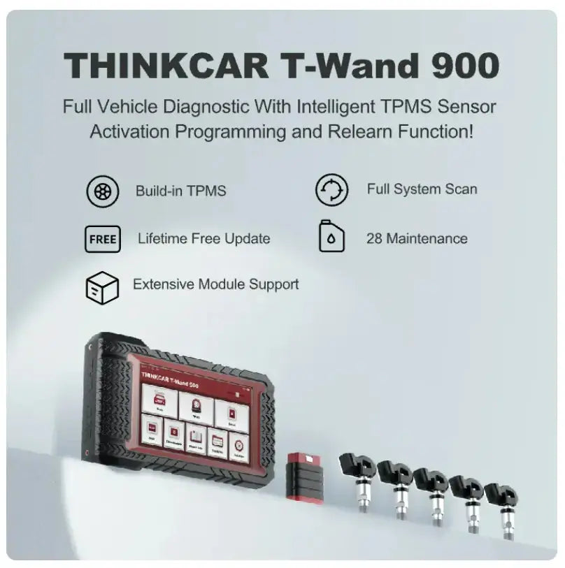 Thinkcar T-Wand 900 TPMS Diagnostic Tool with 5 TPMS Sensors - Vehicle Diagnostic Scanners ...