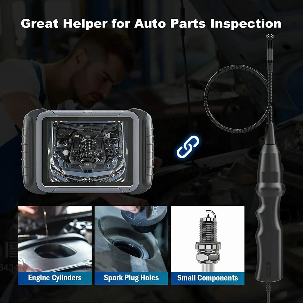 XTOOL XV100 HD Flexible Snake Inspection Videoscope | XTOOL Tablet USB 3.0 – FairTools