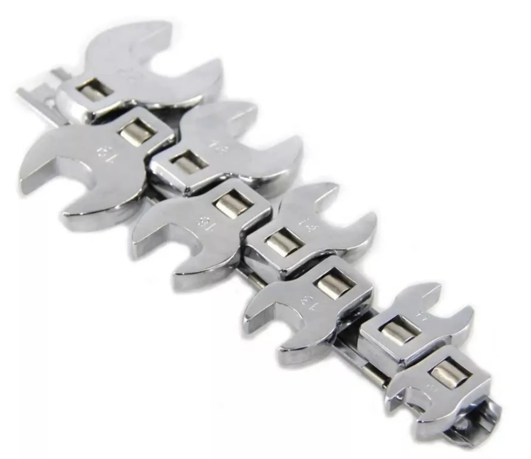 CROW'S FOOT OPEN END SPANNER SET 8PC 3/8" SQ DRIVE SAE - FairTools