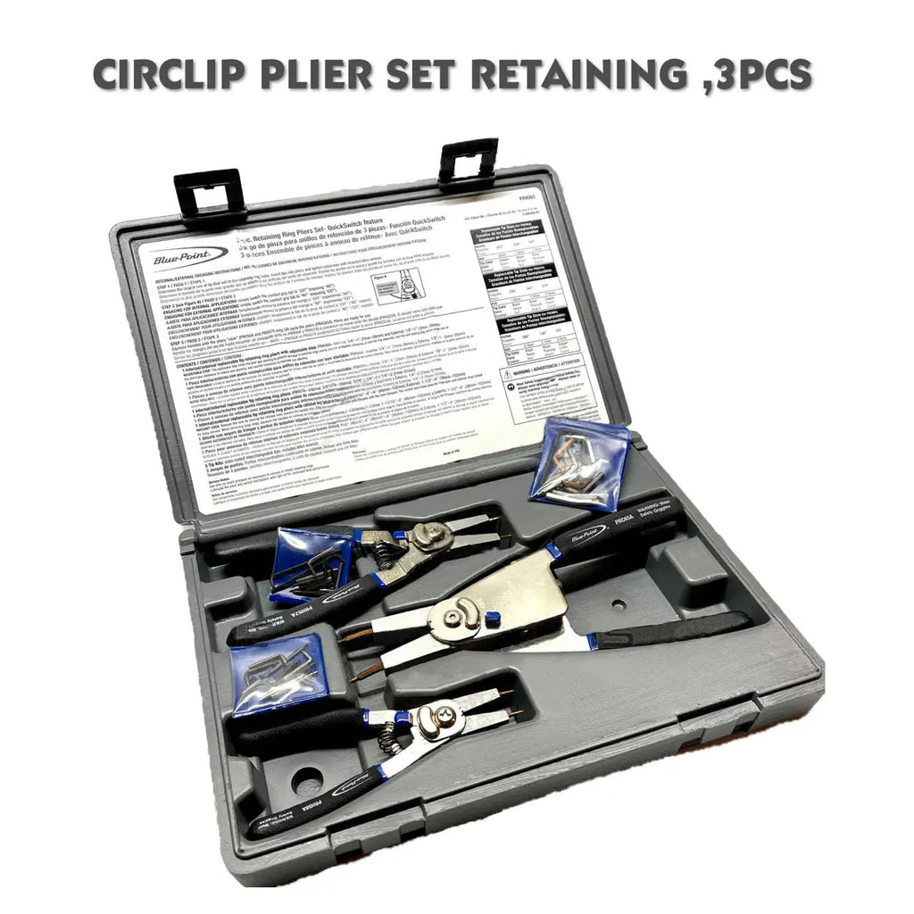 Blue Point Circlip 3pc Retaining Ring Pliers Set - FairTools