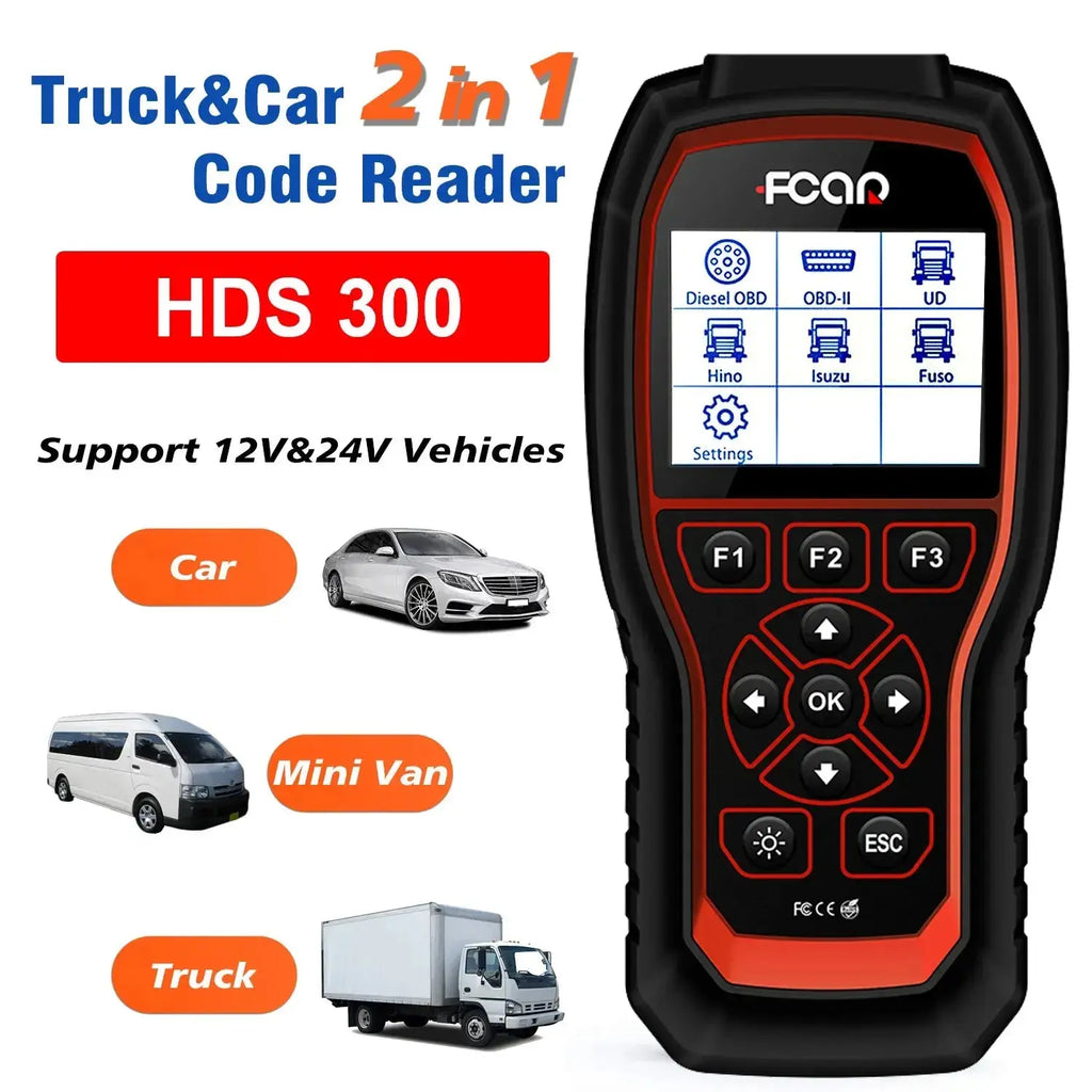 FCar HDS 300 Car and Truck Diagnostic Scanner Engine – FairTools