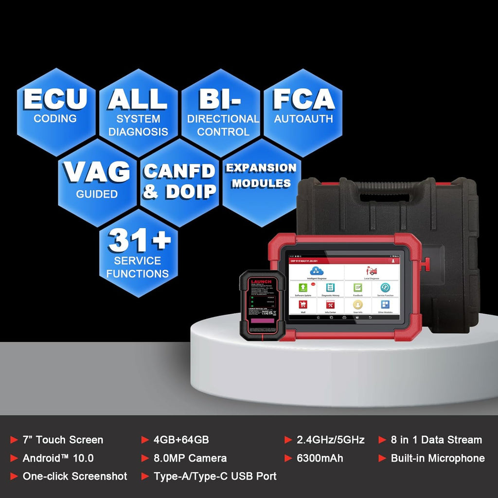 LAUNCH X431 CRP919MAX Wireless Bidirectional Diagnostic Scan Tool ...
