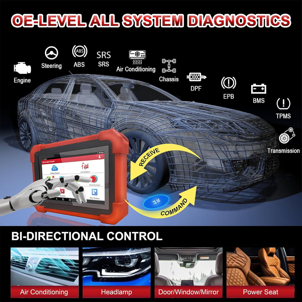 LAUNCH X431 CRP919MAX Wireless Bidirectional Diagnostic Scan Tool ...