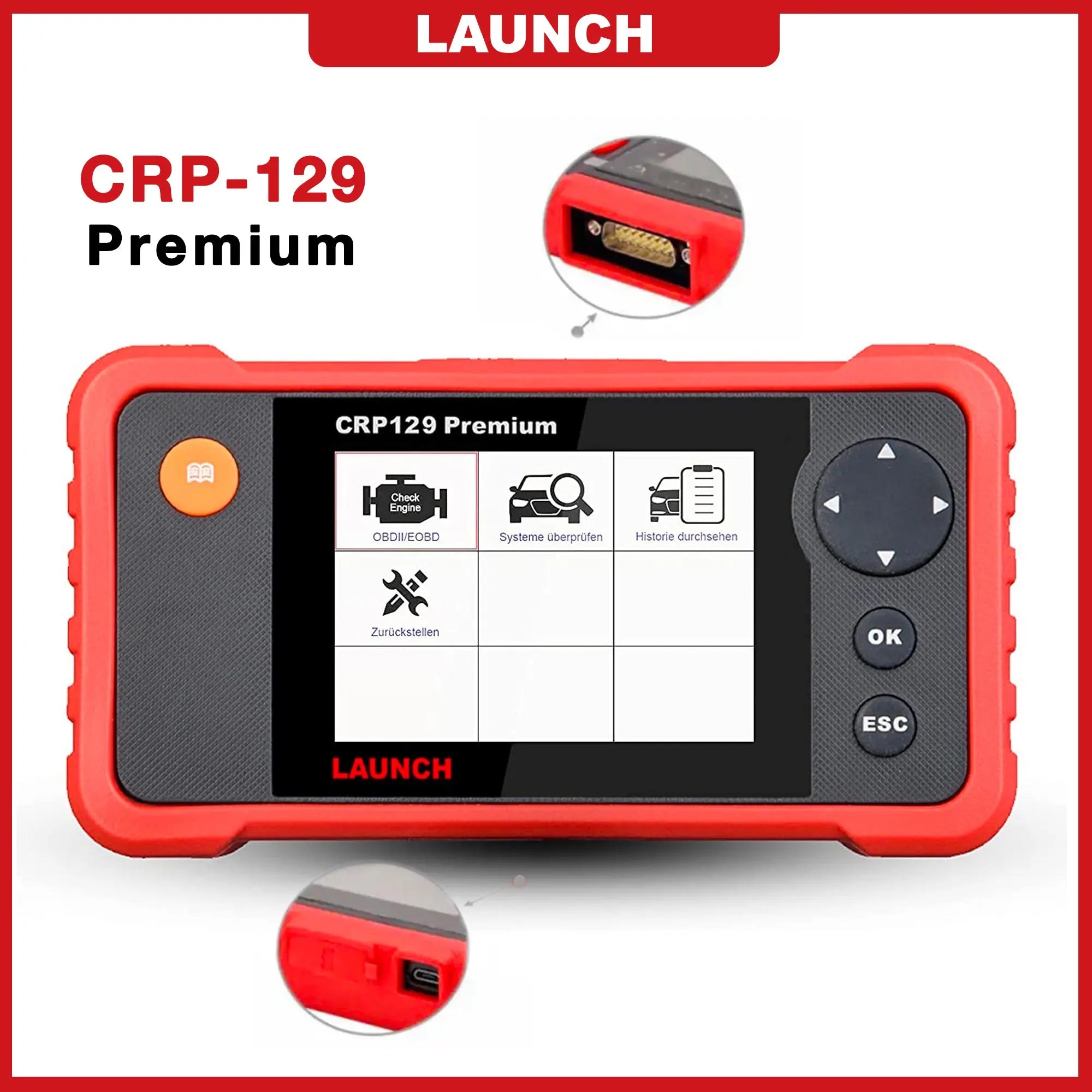 Launch CRP129 Premium Car Scan Tool Creader OBD2 Tool - FairTools