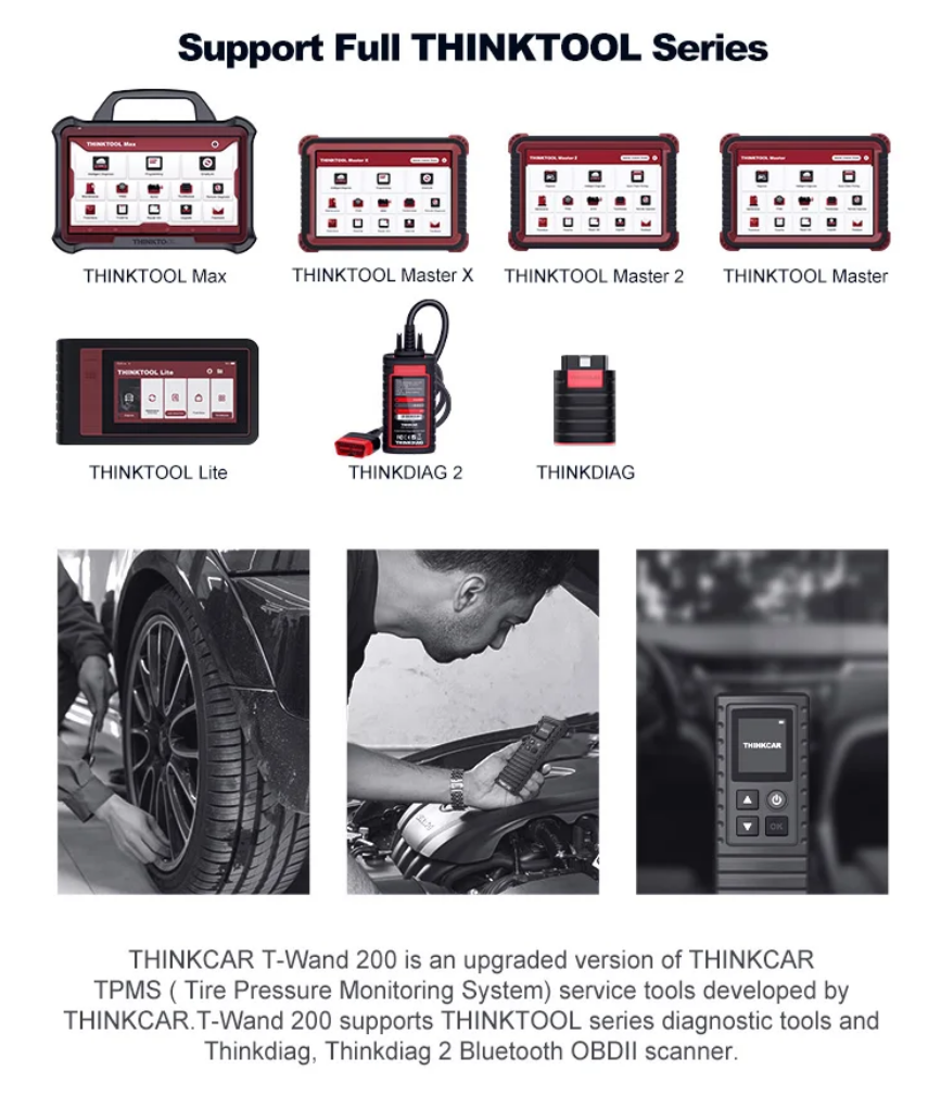Thinkcar T-Wand 200 TPMS Activation & Programming Scanner Tool ...