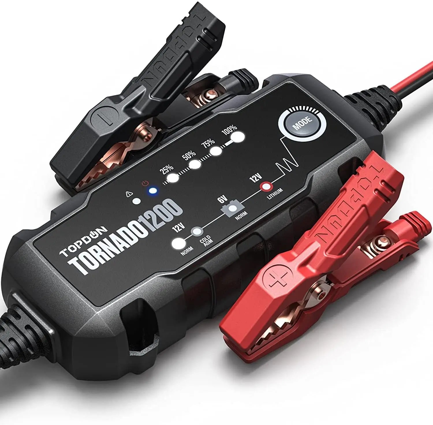Topdon Tornado T1200 Car Battery Trickle Charger - FairTools