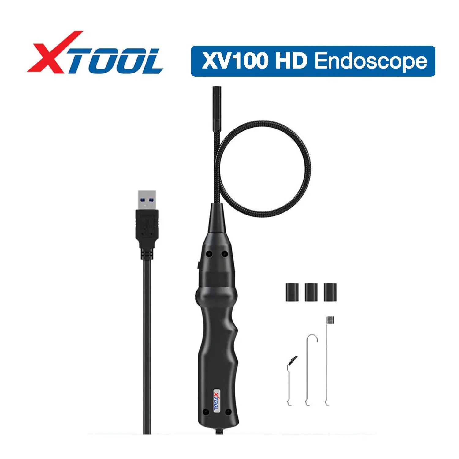 XTOOL XV100 HD Flexible Snake Inspection Videoscope USB 3.0 – FairTools