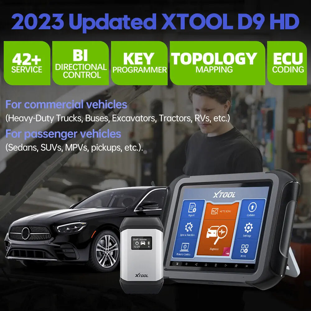 Xtool D9HD 12V Car 24V Truck Diagnostic Scan Tool - FairTools